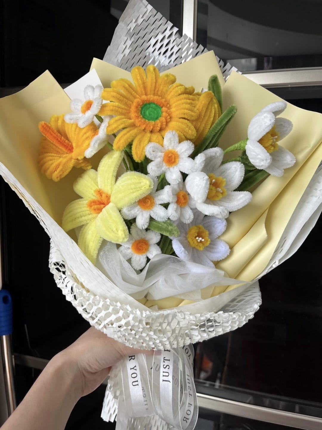 Sunflower Daisy Flower Bouquet,charming Handcraft Flower,forever Flower ...