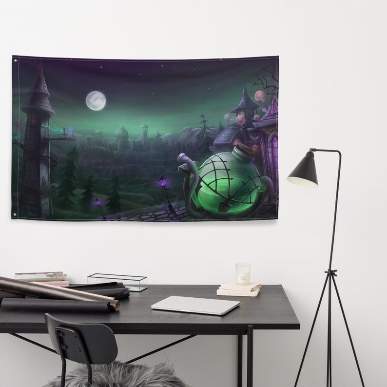 Tirisfal Glades Wall Flag – Gothic Fantasy Decor, Undead-inspired Wow ...