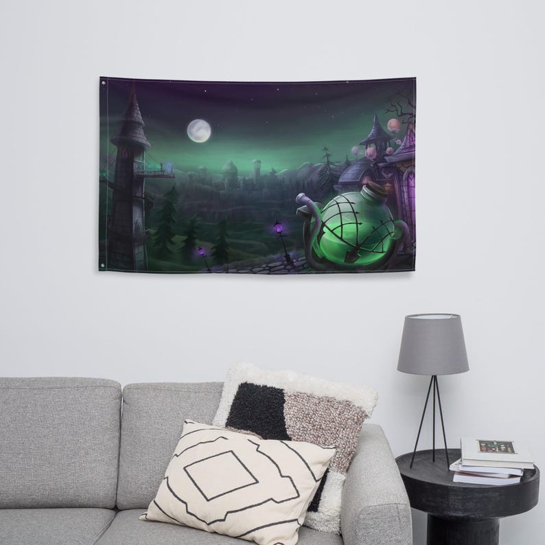 Tirisfal Glades Wall Flag – Gothic Fantasy Decor, Undead-inspired Wow ...