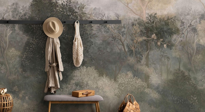 Romantic Landscape - Neutral Wallpaper - Etsy