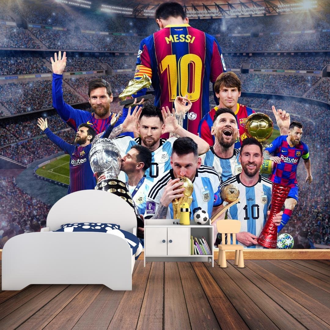 Lionel Messi Wall Mural - Celebrating Football's Greatest Icon With ...
