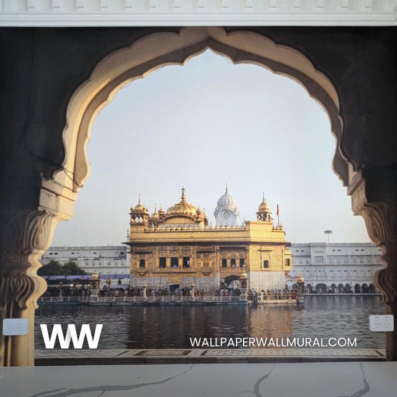 Golden Temple Wallpaper Mural: Sikh Prayer Room Wall Art - Etsy UK