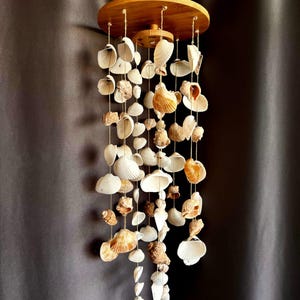 Seashell Wind Chimes, Mediterranean Shells, Garden Wind Chime Decor ...