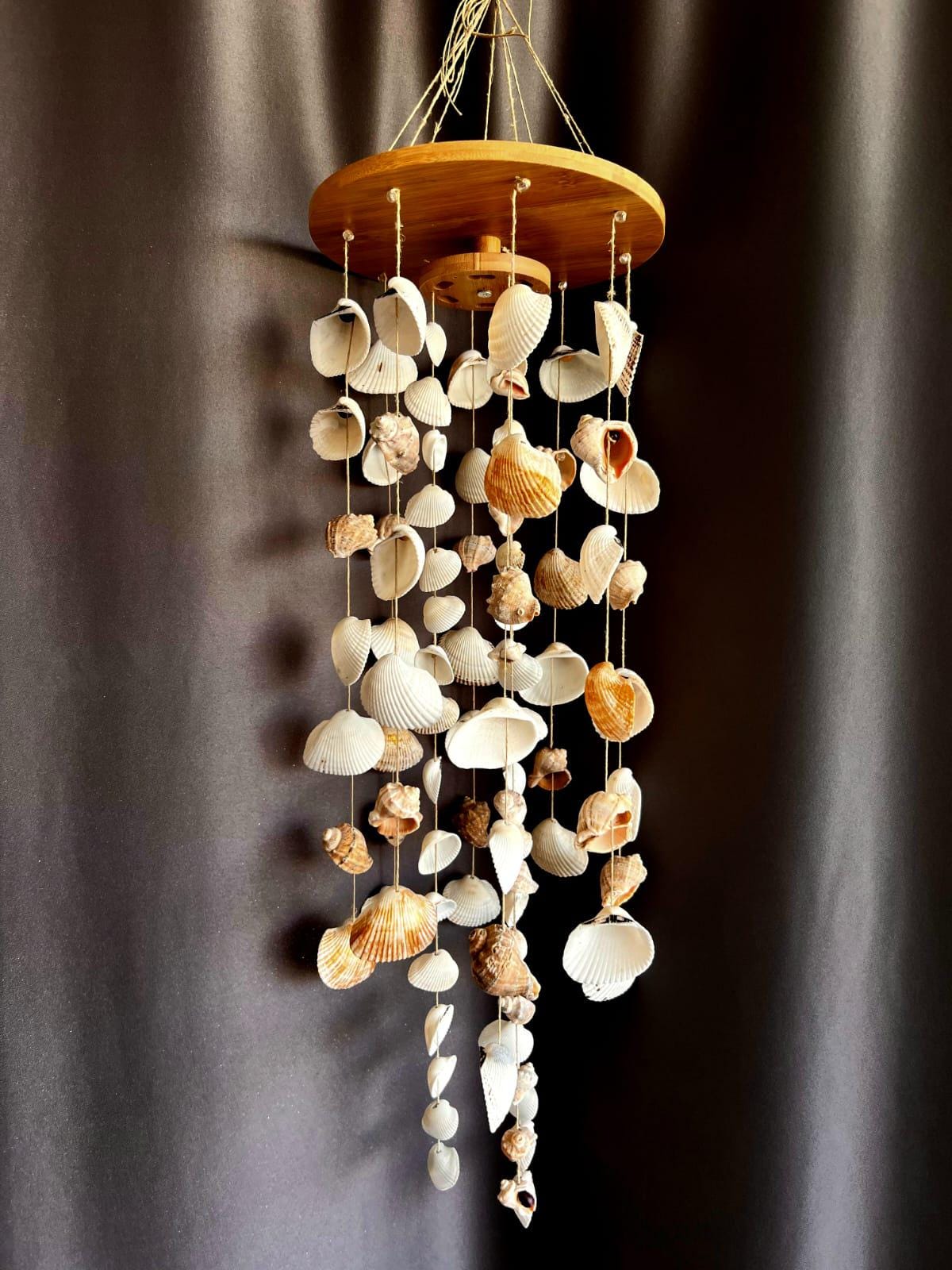 Seashell Wind Chimes, Mediterranean Shells, Garden Wind Chime Decor ...