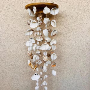 Seashell Wind Chimes, Mediterranean Shells, Garden Wind Chime Decor ...