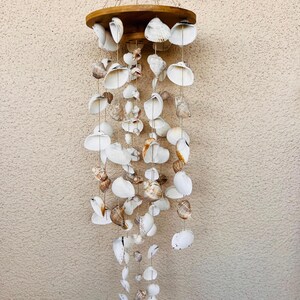 Seashell Wind Chimes, Mediterranean Shells, Garden Wind Chime Decor ...