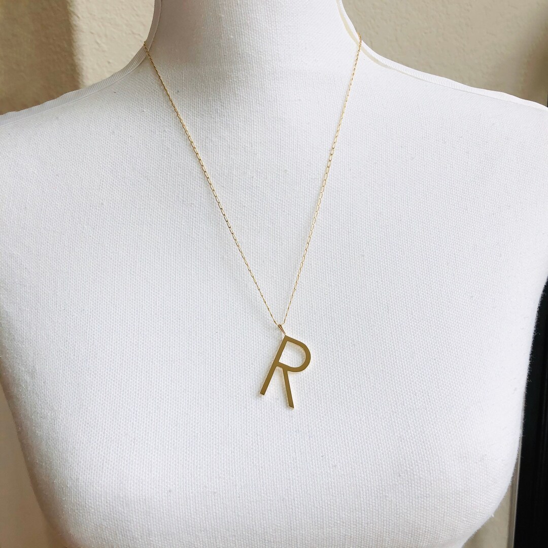 10k Gold Initial Necklace