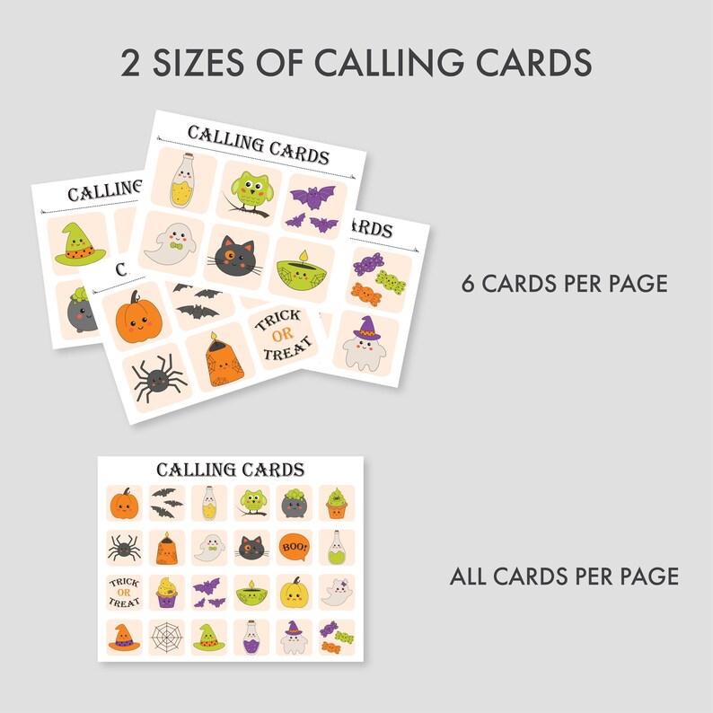 Halloween Bingo. 30 Printable Bingo Cards. Halloween Activity and Party ...