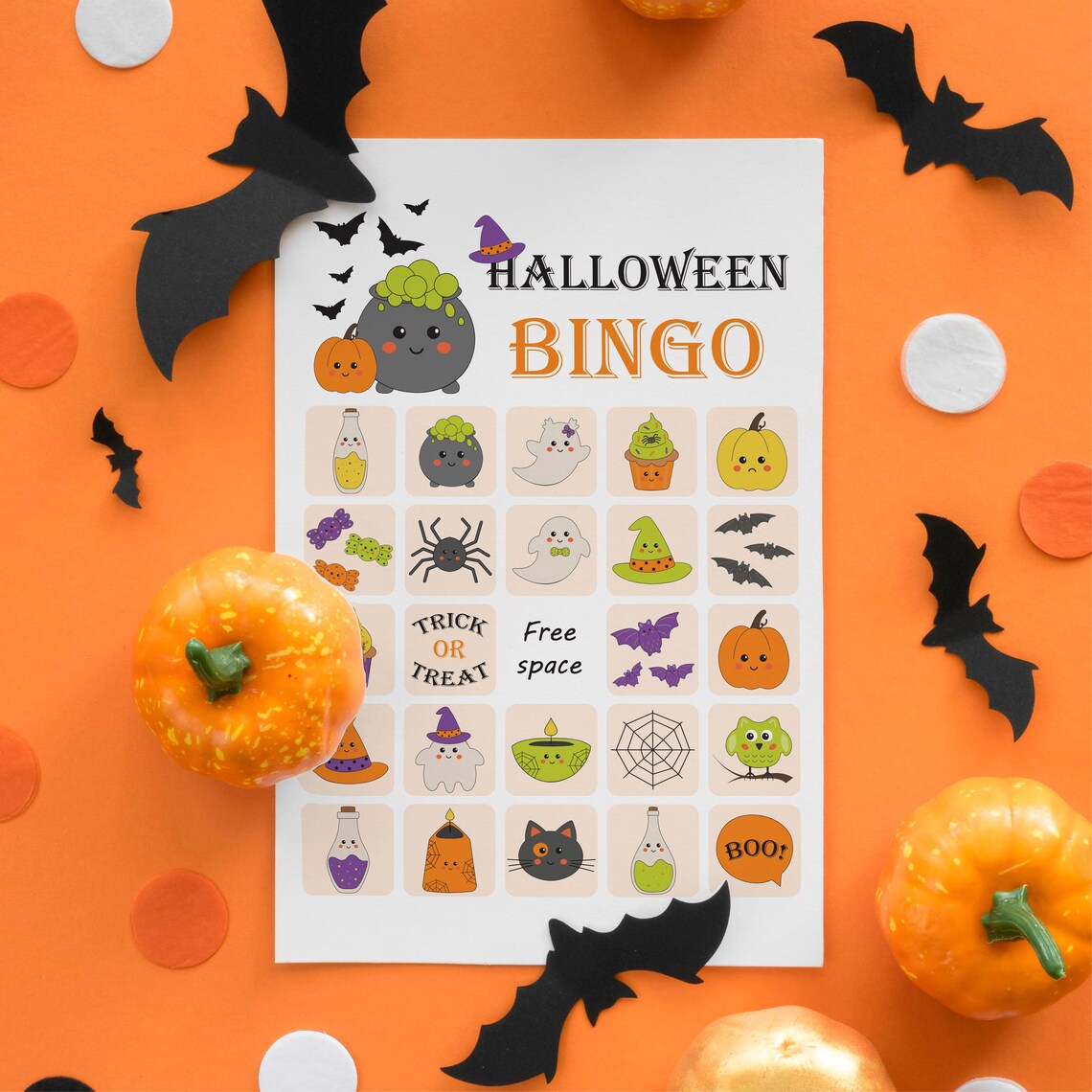 Halloween Bingo. 30 Printable Bingo Cards. Halloween Activity and Party ...