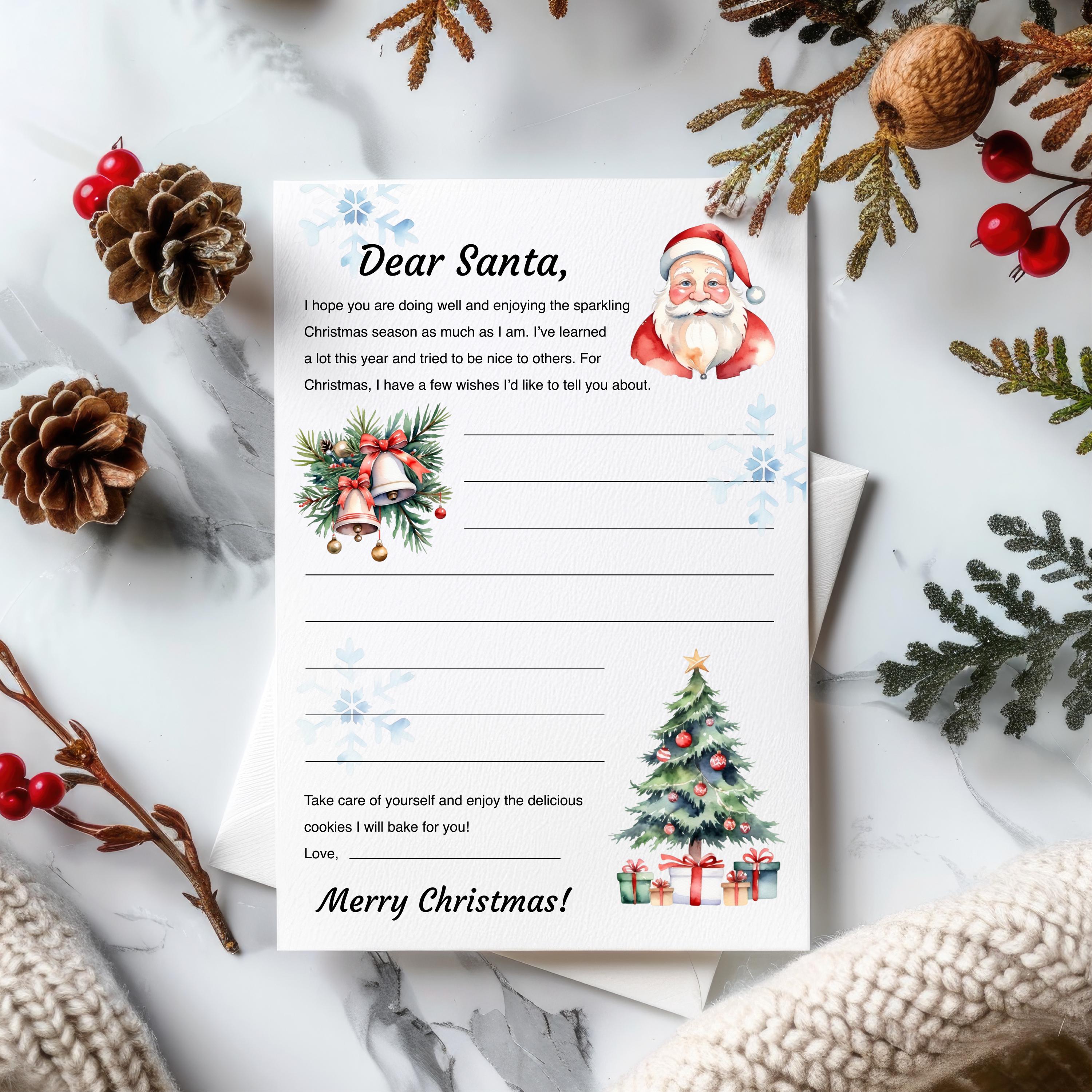 Letter to Santa. Printable Dear Santa Letter. Christmas Printable ...