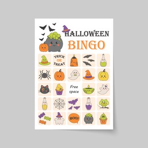 Halloween Bingo. 30 Printable Bingo Cards. Halloween Activity and Party ...
