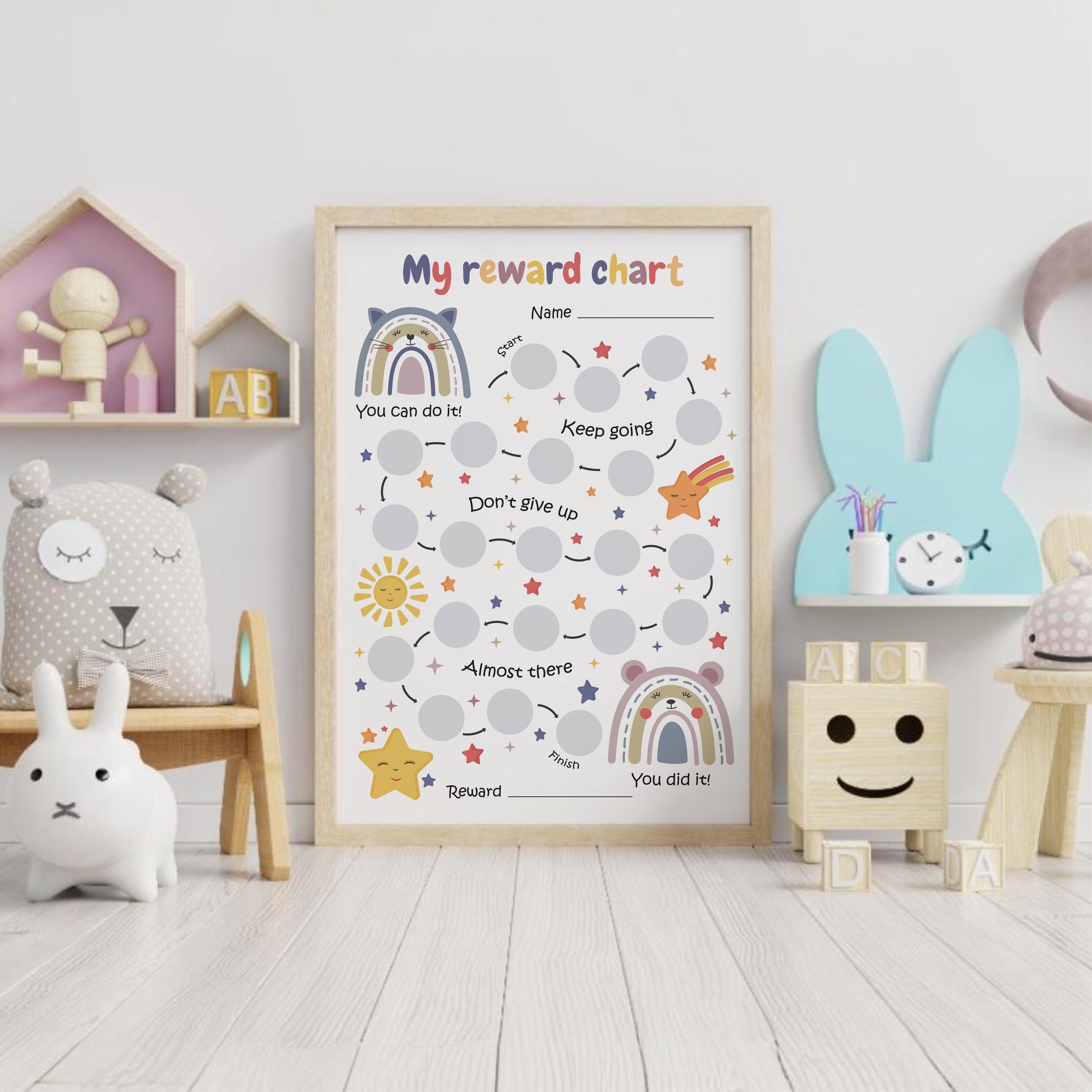 Printable Reward Chart. Kids Reward Chart. Responsibility Chart. Chore ...
