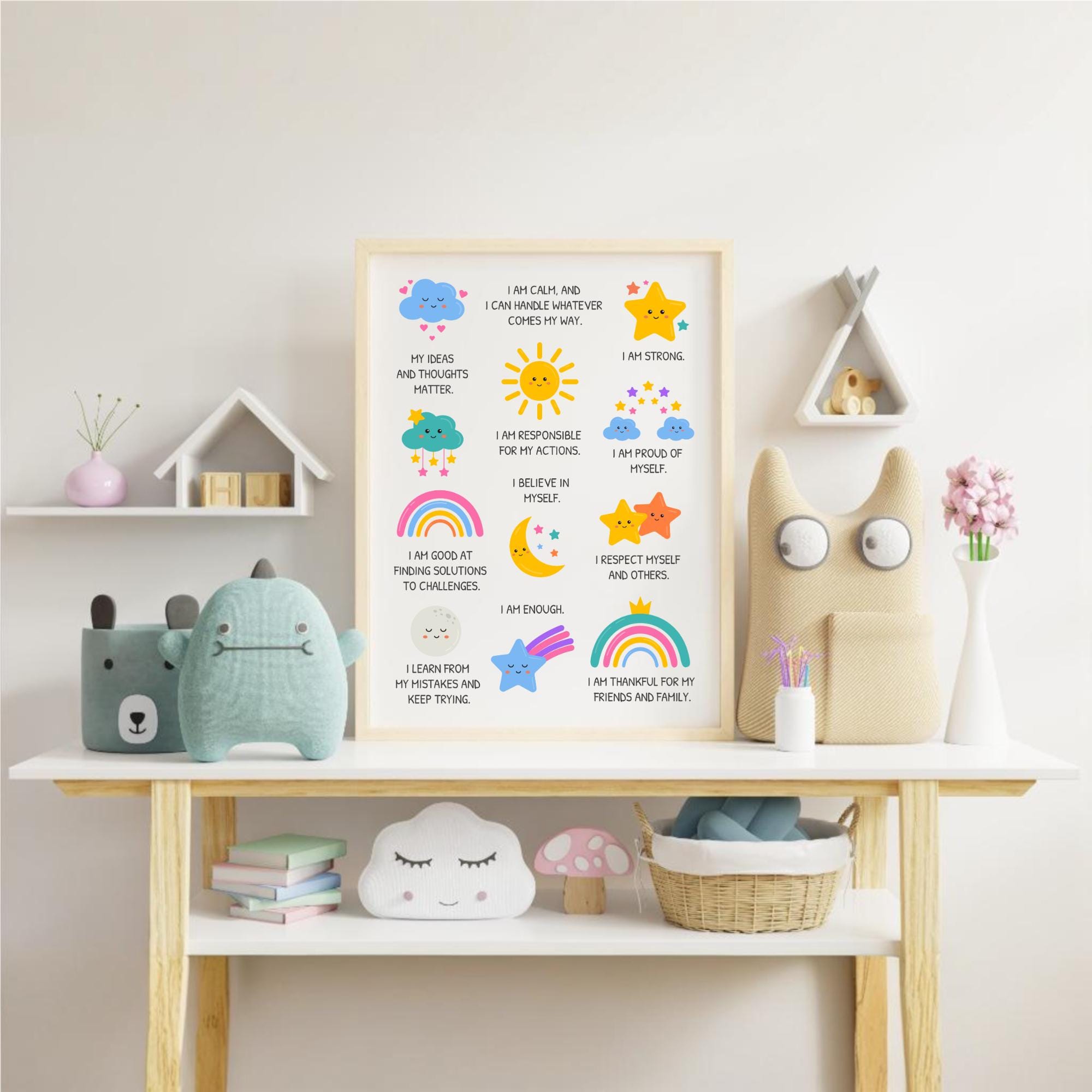 Positive Affirmation Poster for Kids. Daily Affirmations. I Am ...