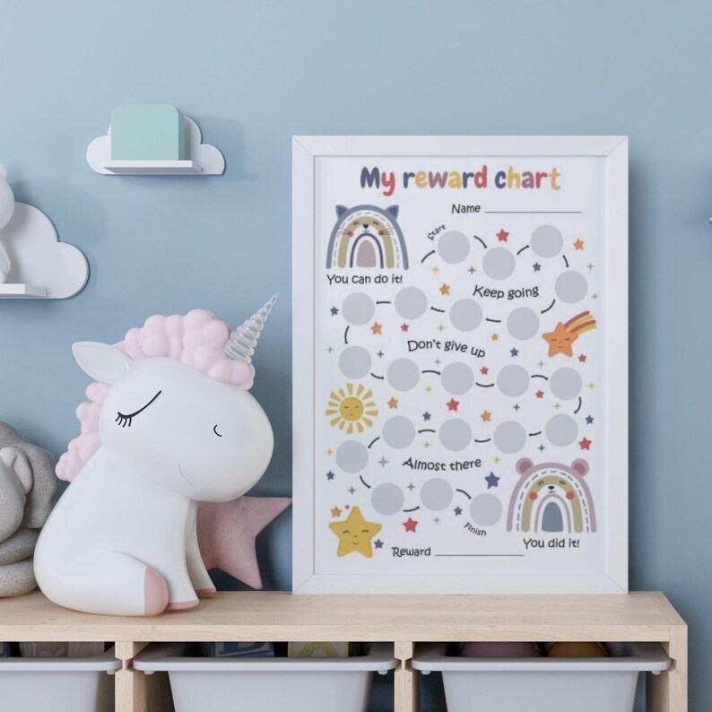 Printable Reward Chart. Kids Reward Chart. Responsibility Chart. Chore ...