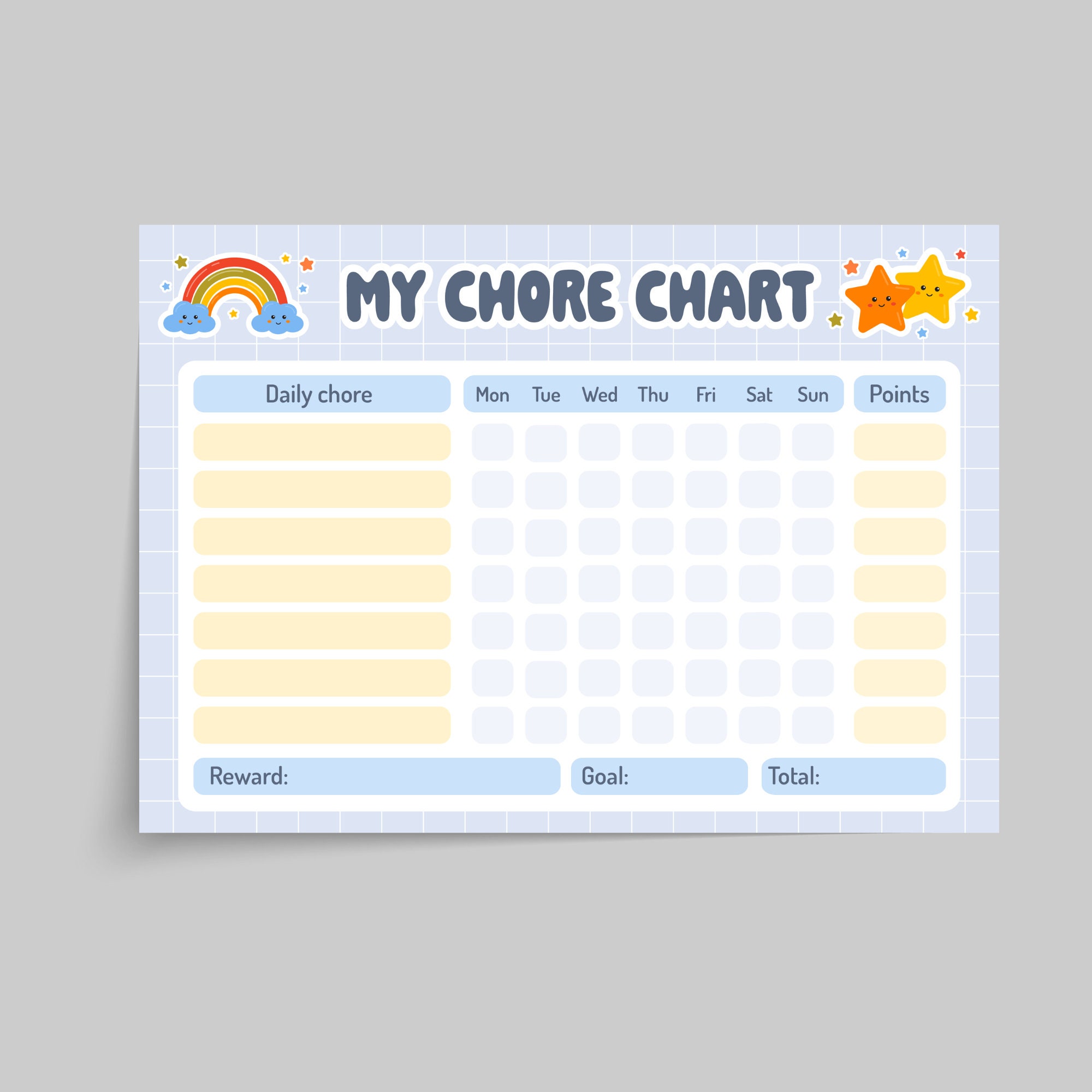 My Chore Chart. Reward Chart. Chore Chart for Kids. Daily Routine ...