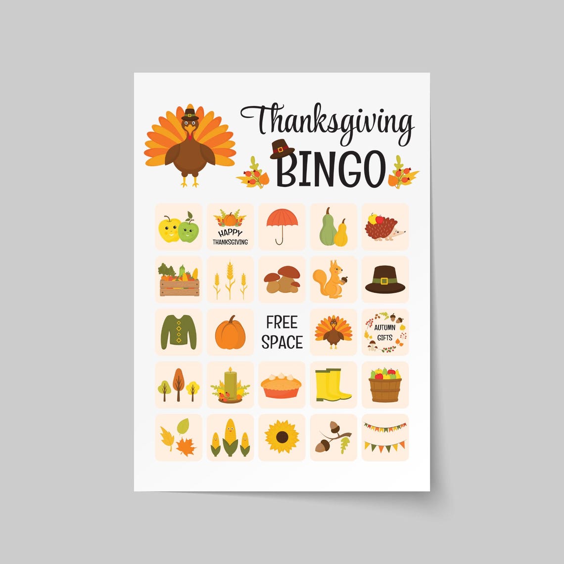 Thanksgiving Bingo. 30 Thanksgiving Bingo Cards. Family Thanksgiving ...