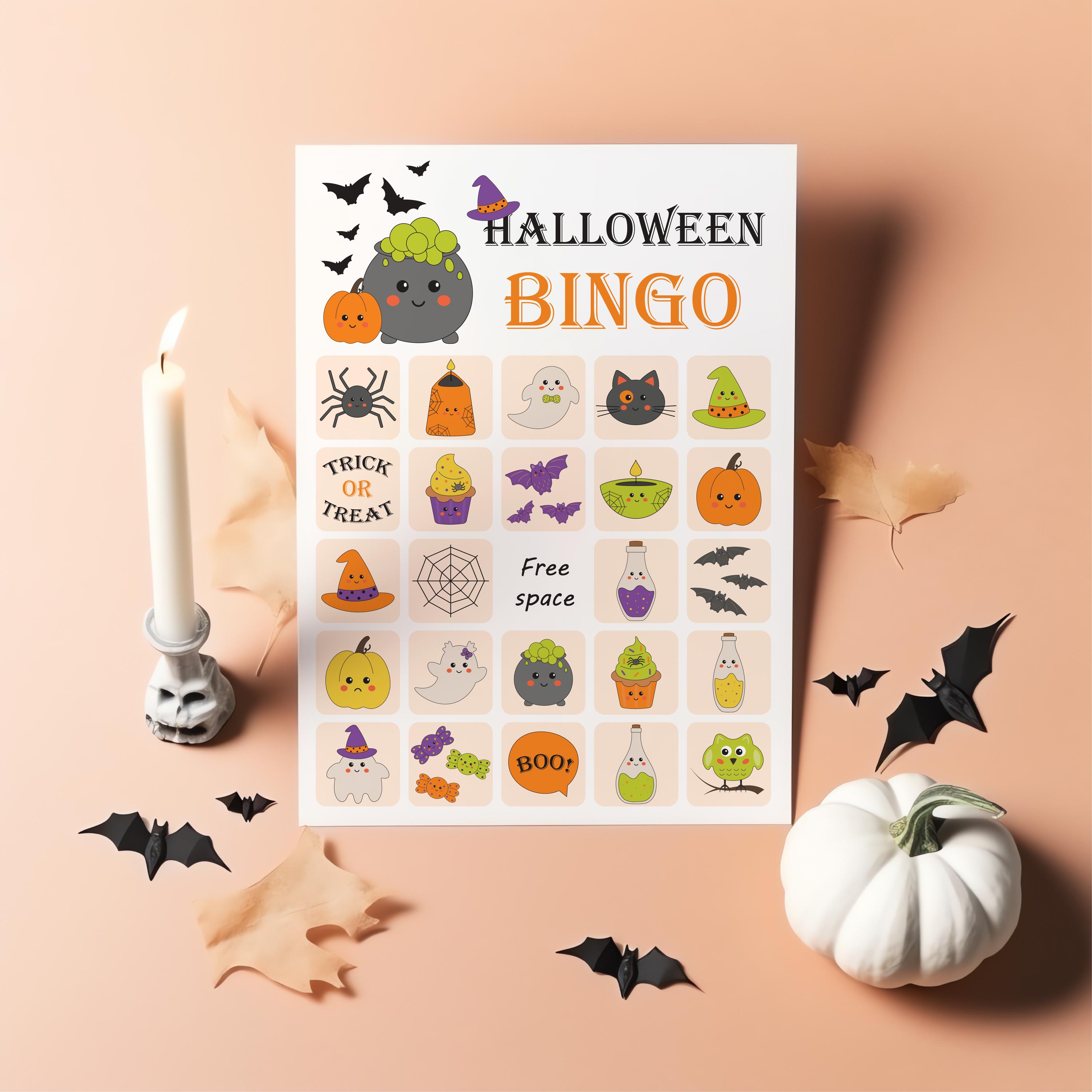 Halloween Bingo. 30 Printable Bingo Cards. Halloween Activity and Party ...