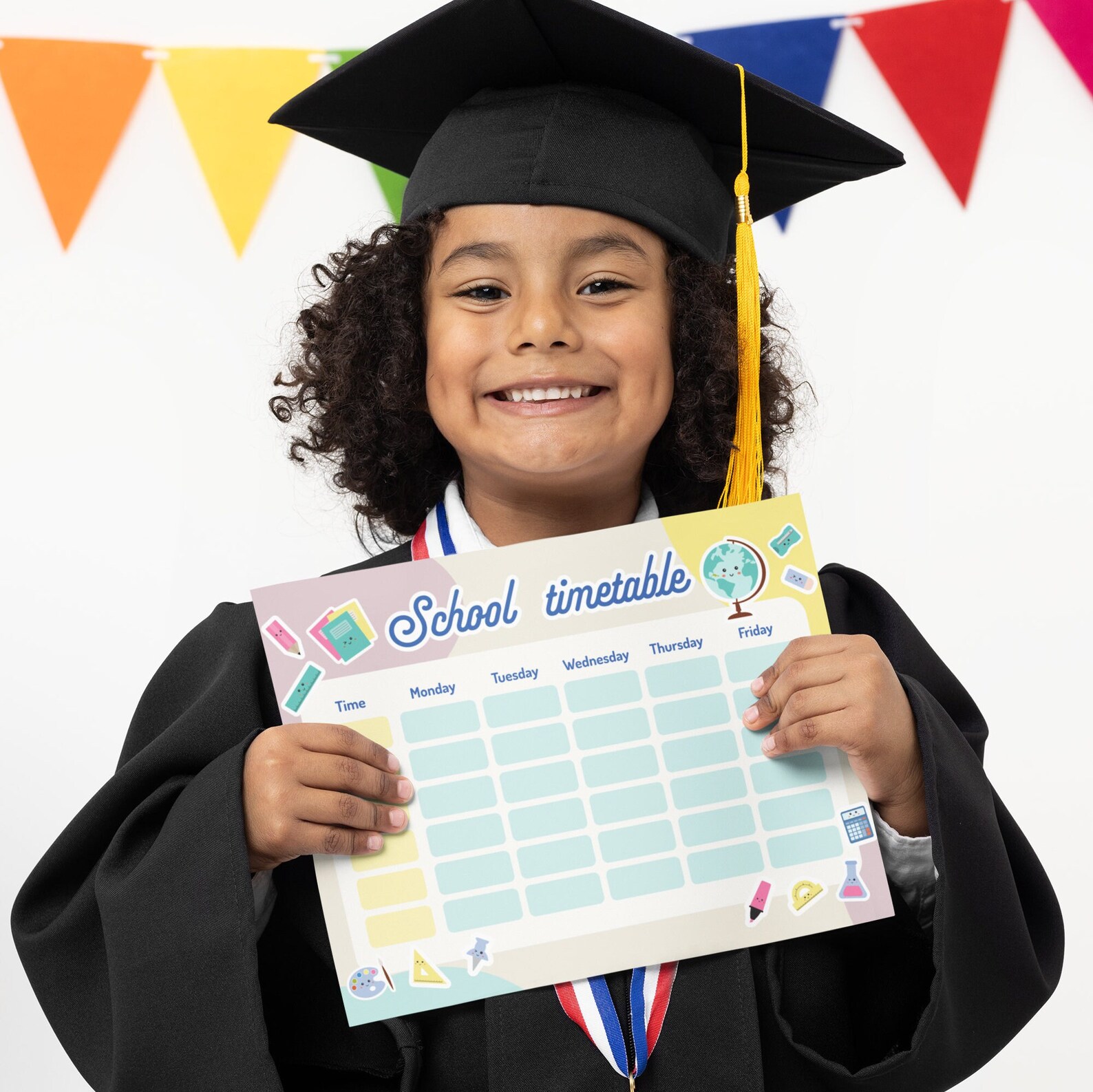 School Timetable. Printable School Schedule. School Planner. School ...