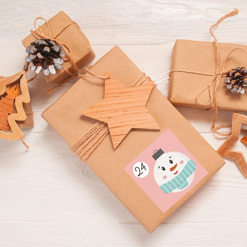 Printable Advent Calendar. Printable Advent Labels and Tags. Christmas ...