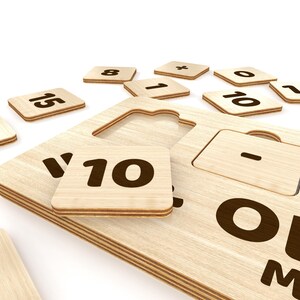 Personalized Montessori Math Board, Laser Cut Files for Educational ...