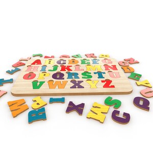 Montessori Alphabet Puzzle Board, Laser Cut Files for Educational ...