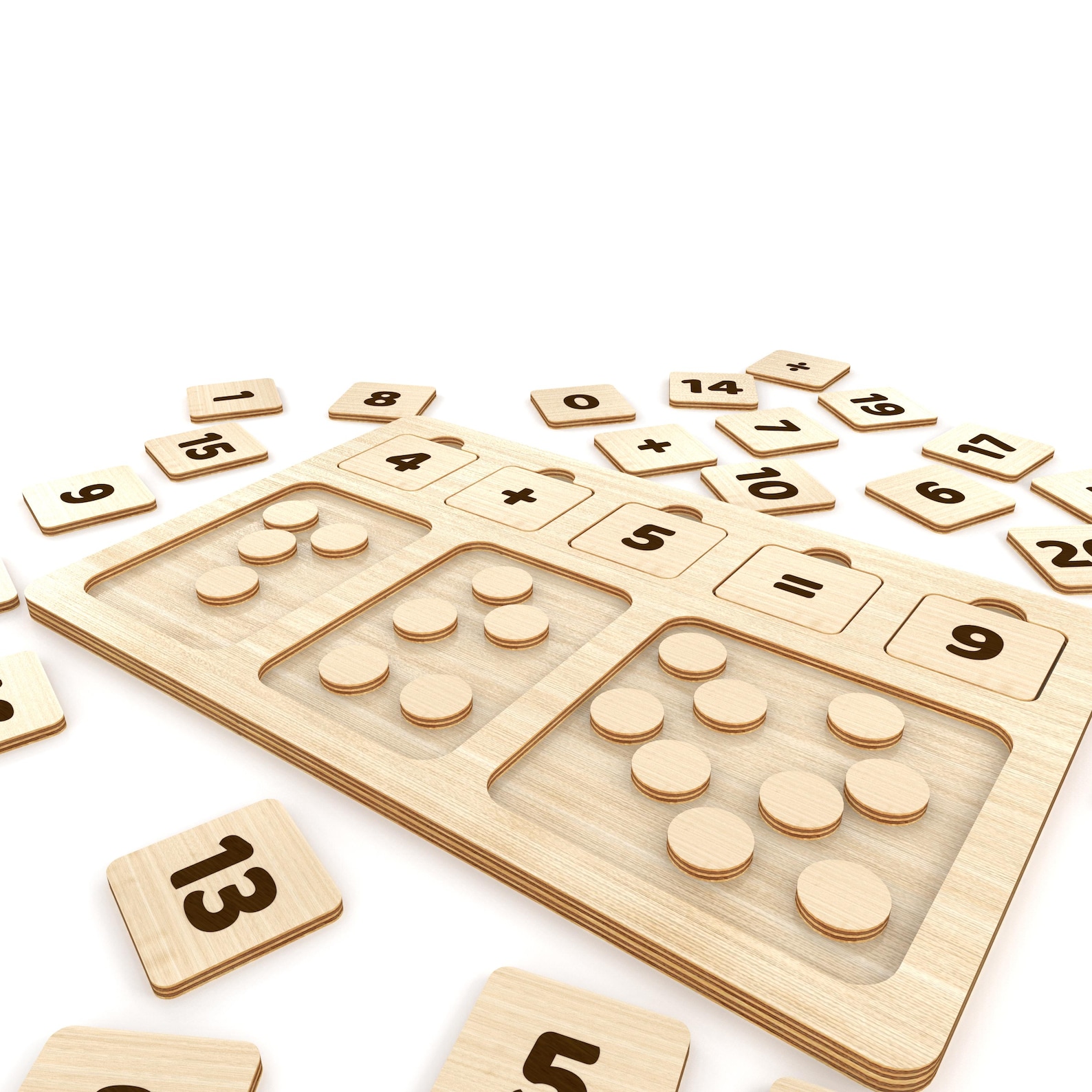 Laser Cut Montessori Math Toys, Educational Puzzles SVG Files ...