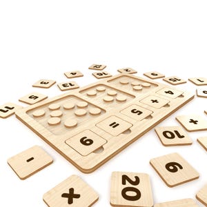 Laser Cut Montessori Math Toys, Educational Puzzles SVG Files ...