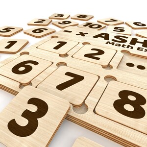 Personalized Math Explorer Montessori Laser Cut Files, Number ...