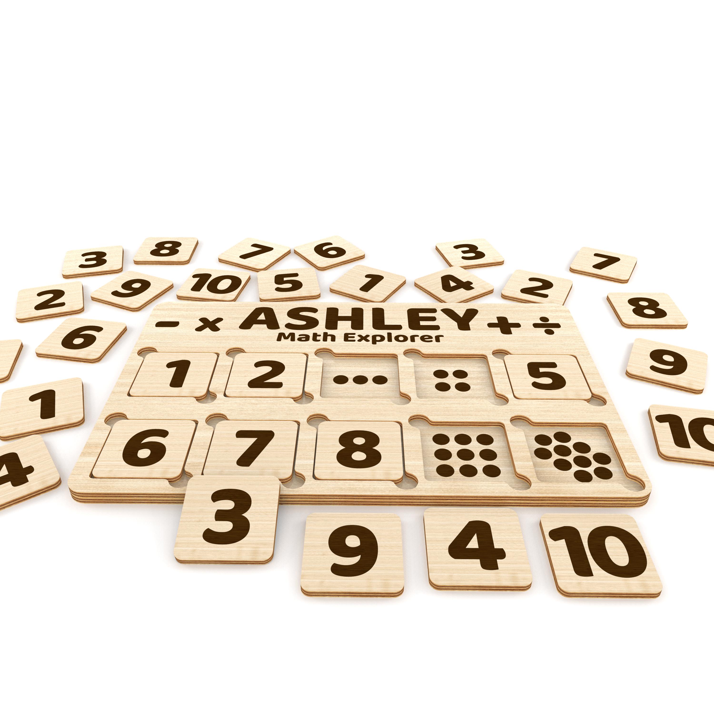 Personalized Math Explorer Montessori Laser Cut Files, Number ...
