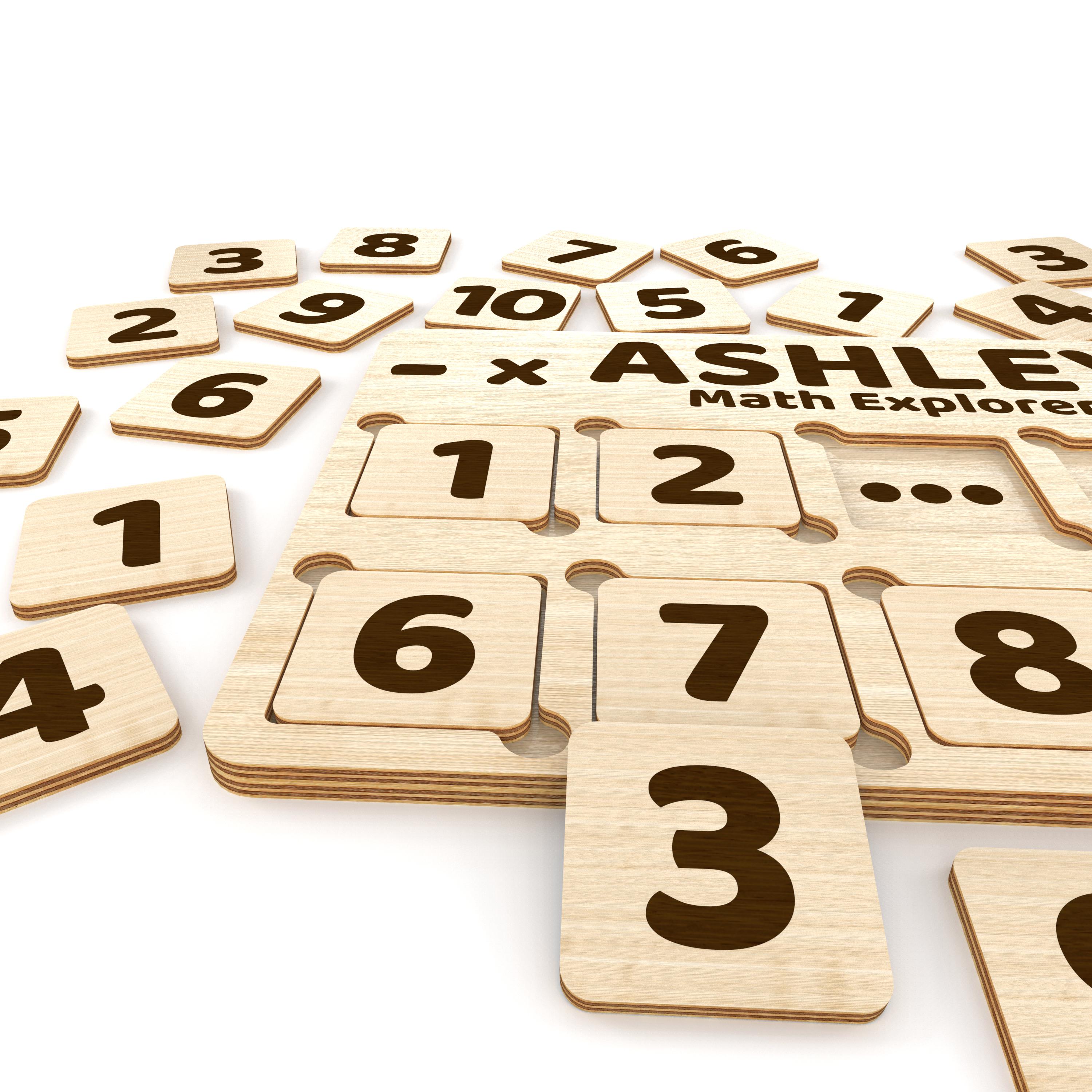 Personalized Math Explorer Montessori Laser Cut Files, Number ...