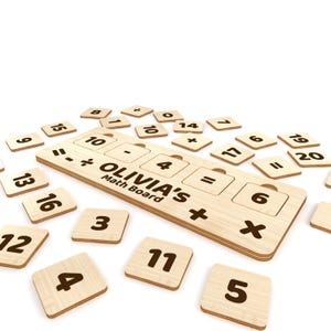 Personalized Montessori Math Board Laser Cut Files (digital Download ...