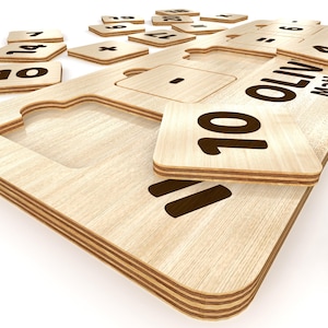 Personalized Montessori Math Board Laser Cut Files (digital Download ...