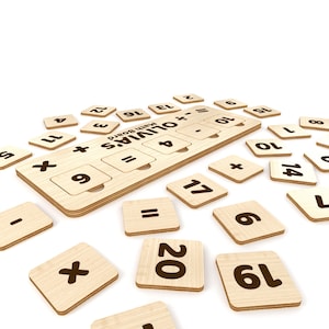 Personalized Montessori Math Board Laser Cut Files (digital Download ...