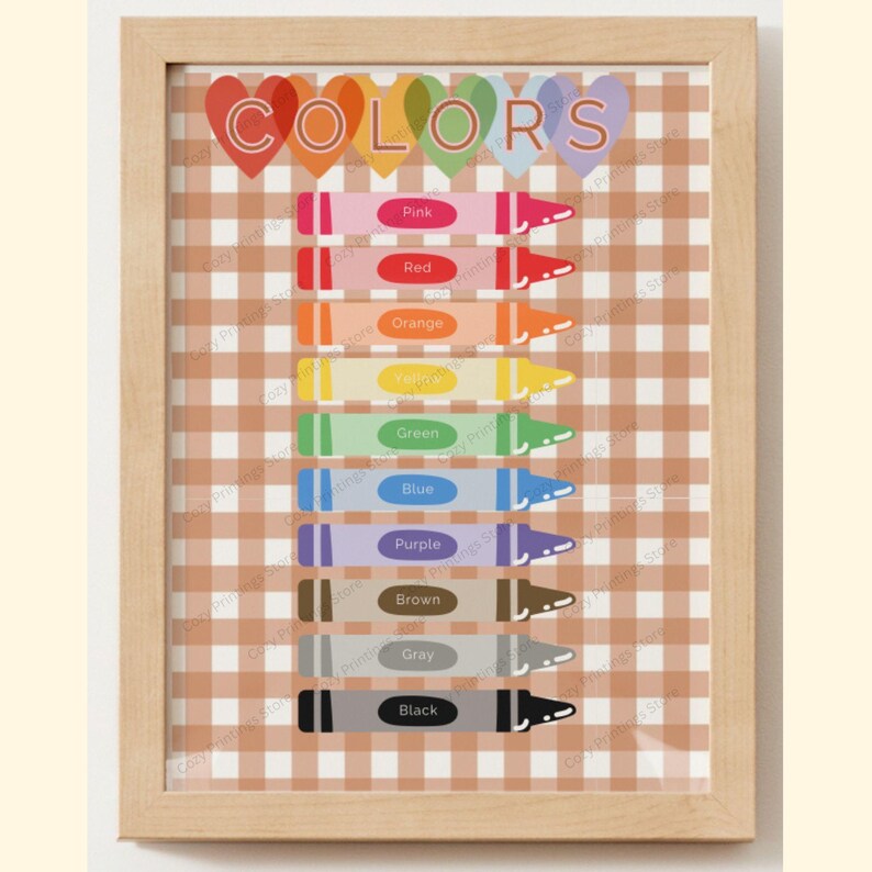 Kids Learning Posters: Emotions, Alphabet & Colors - Classroom Nursery ...