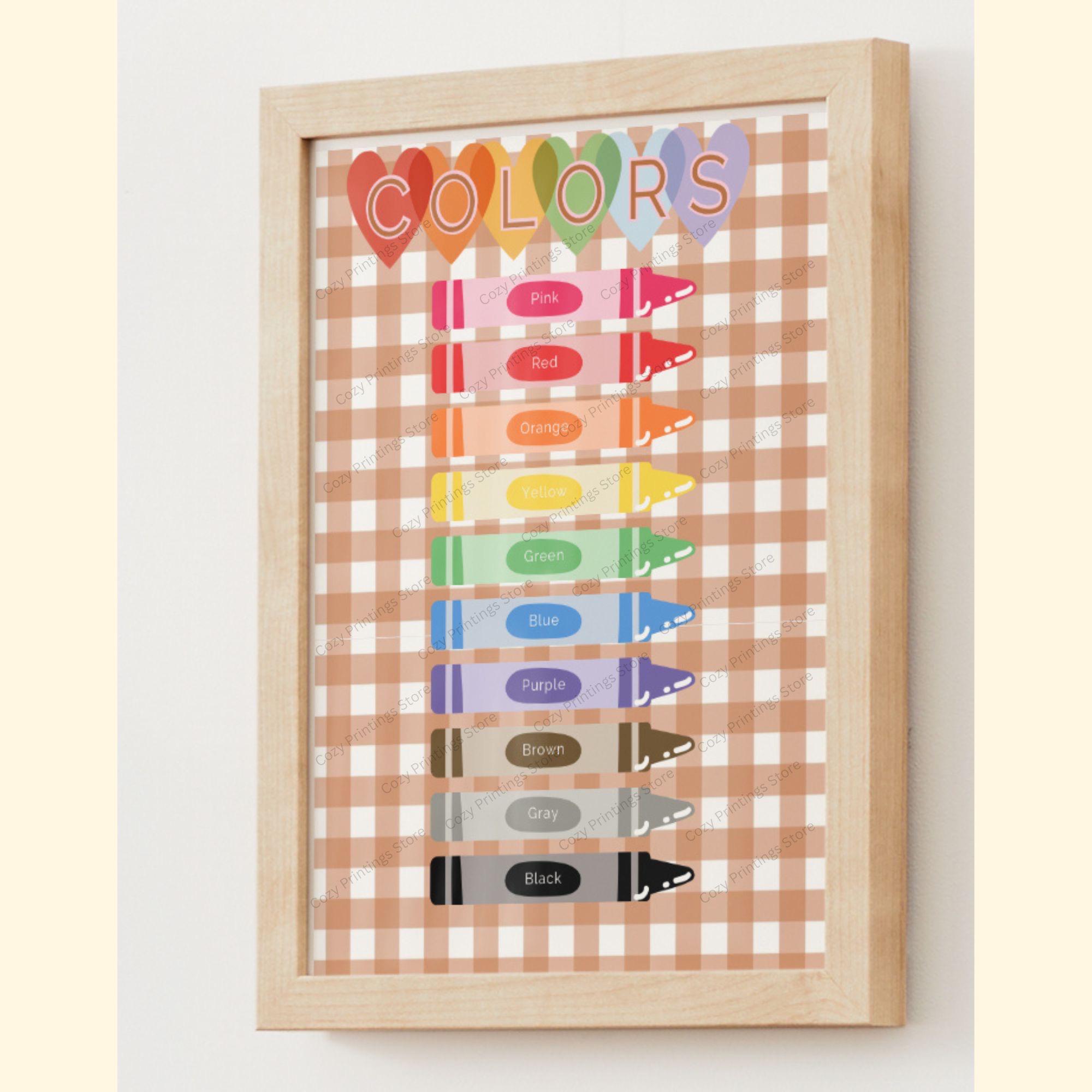 Kids Learning Posters: Emotions, Alphabet & Colors - Classroom Nursery ...