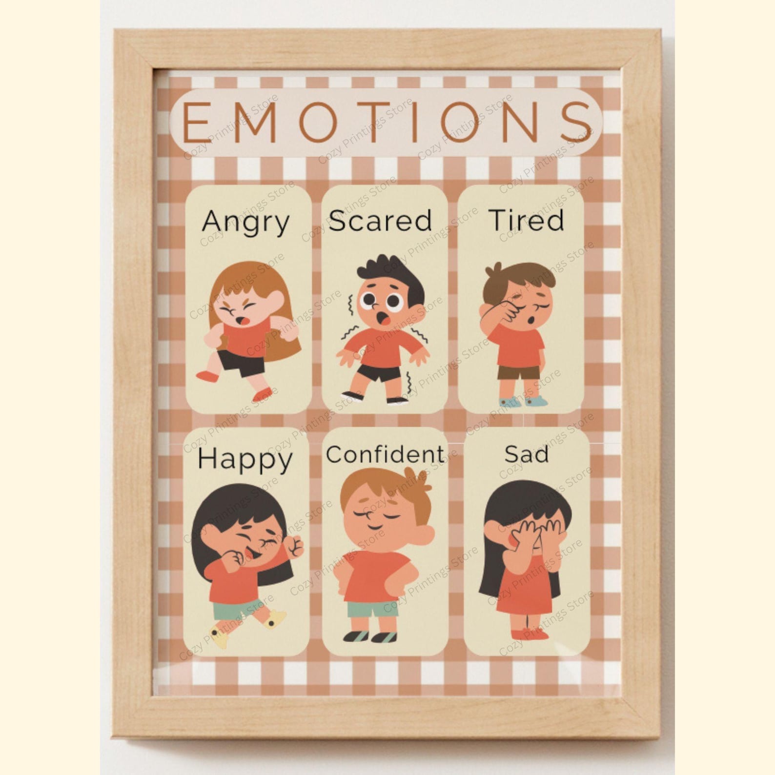Kids Learning Posters: Emotions, Alphabet & Colors - Classroom Nursery ...
