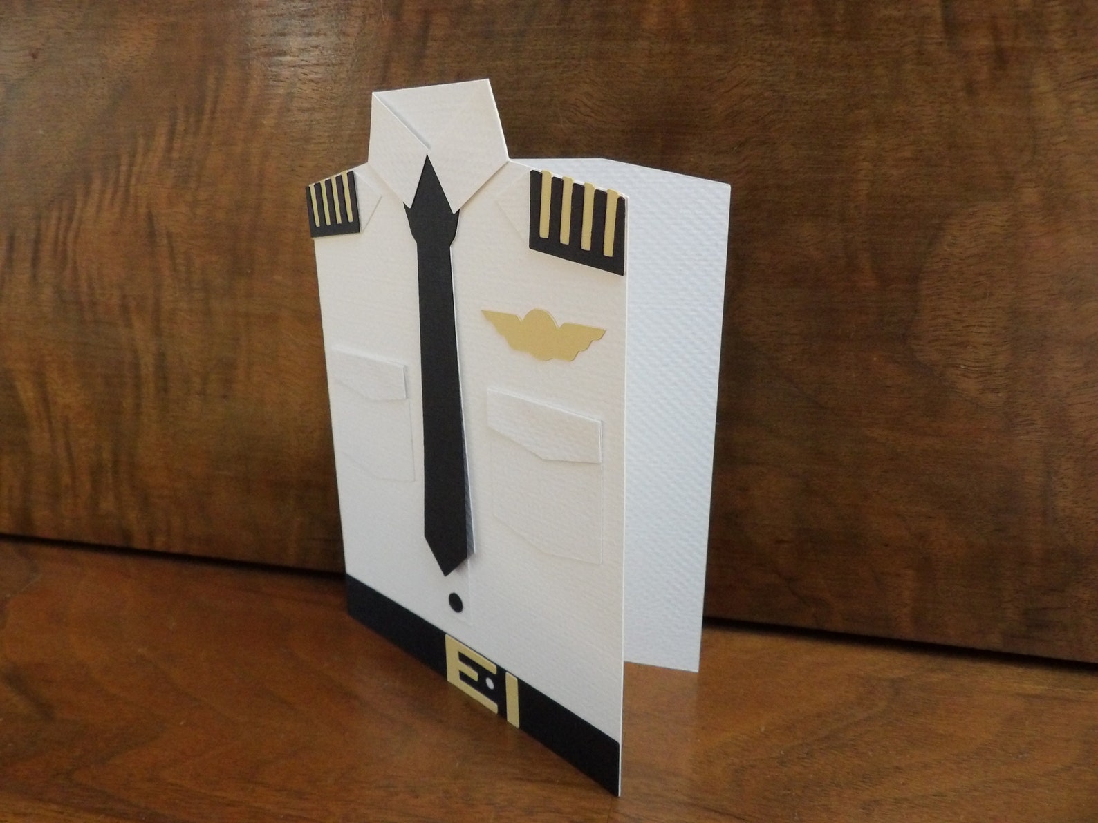 Handmade Greeting Card Pilot Uniform Card, Airforce Us Navy, Military ...