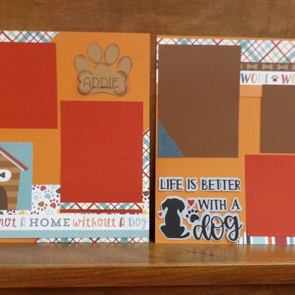 Dog Premade Scrapbook Pages - Etsy