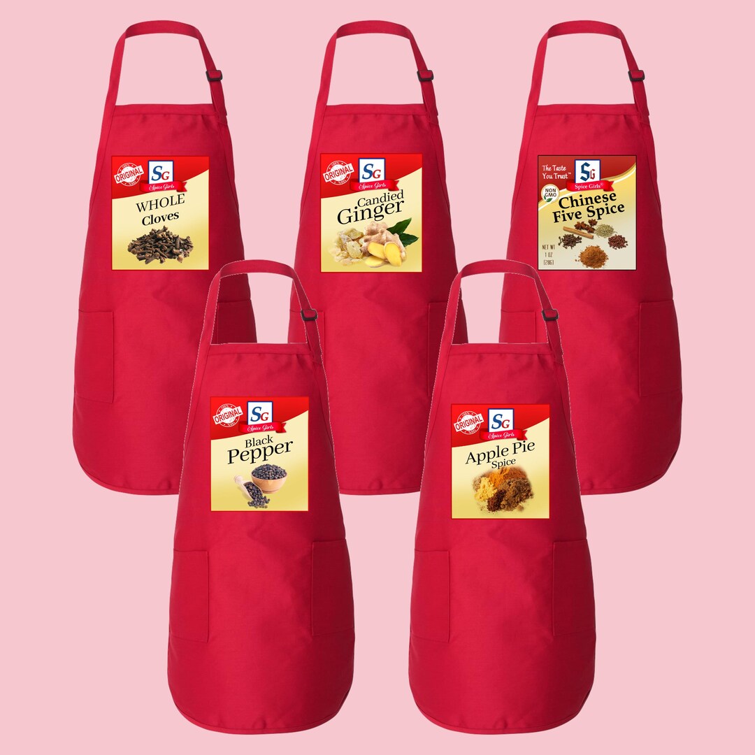 Spice Girls Condiment Apron: Custom Kitchen, Halloween, Christmas - Etsy