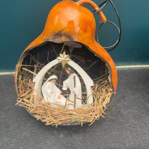 Gourd Nativity Light - Bell Shaped - Etsy