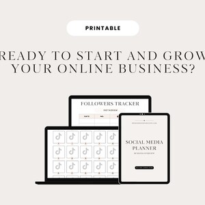 Printable Social Media Planner Bundle, Content Planner for Instagram ...