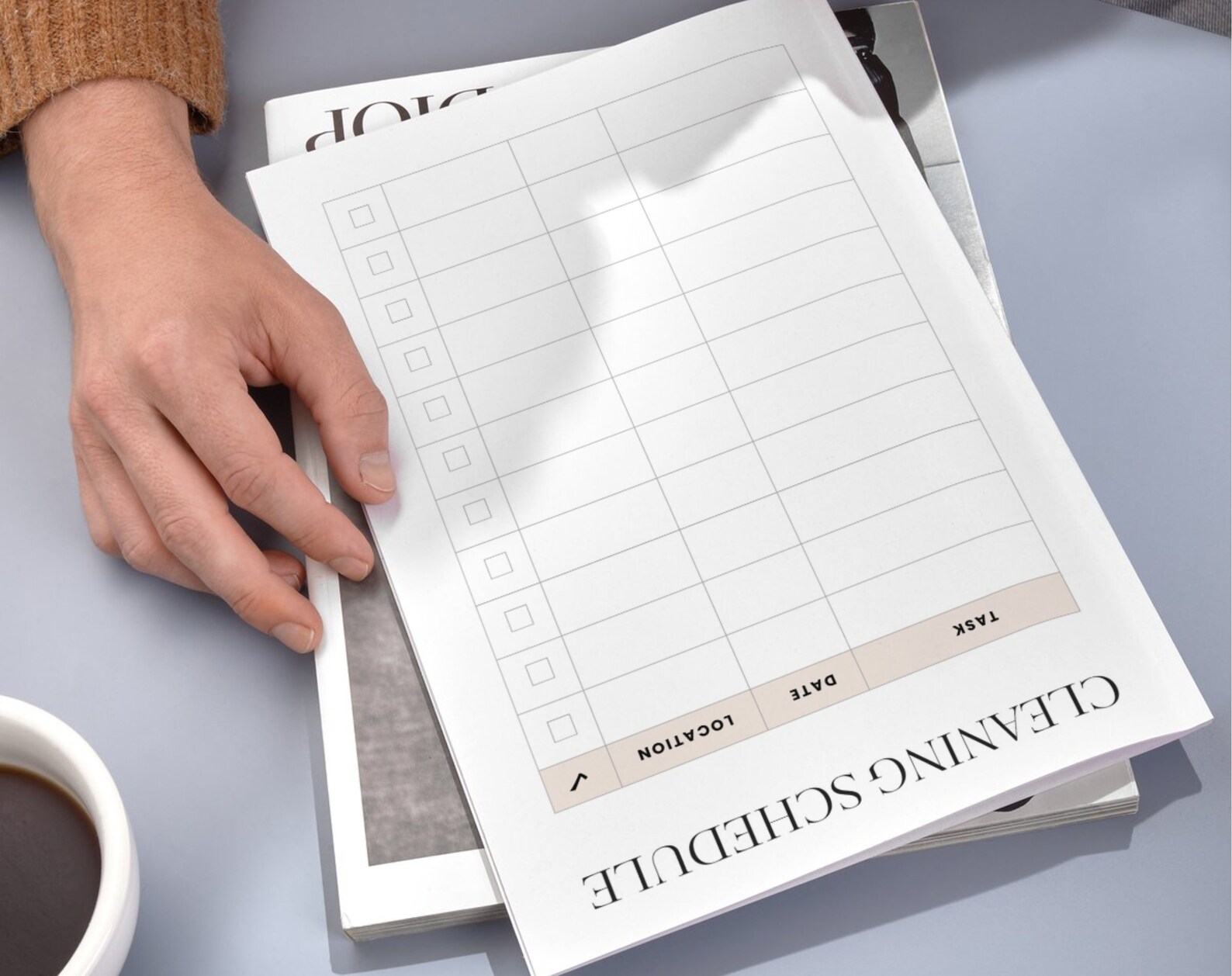 Printable Cleaning Schedule, Digital Schedules for Cleaning, A4 Size ...