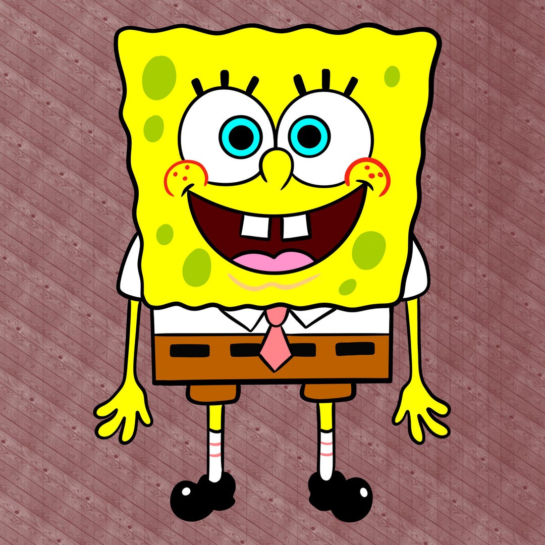 Spongebob SVG File-cute Sponge Squarepant Digital Cut File for Cricut ...