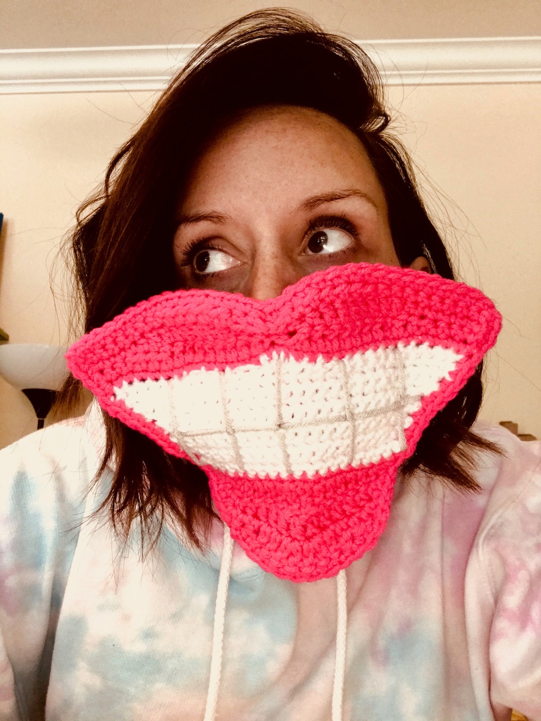 BIG SMILE Face Mask Crochet Pattern, PDF Digital Download, Crochet ...