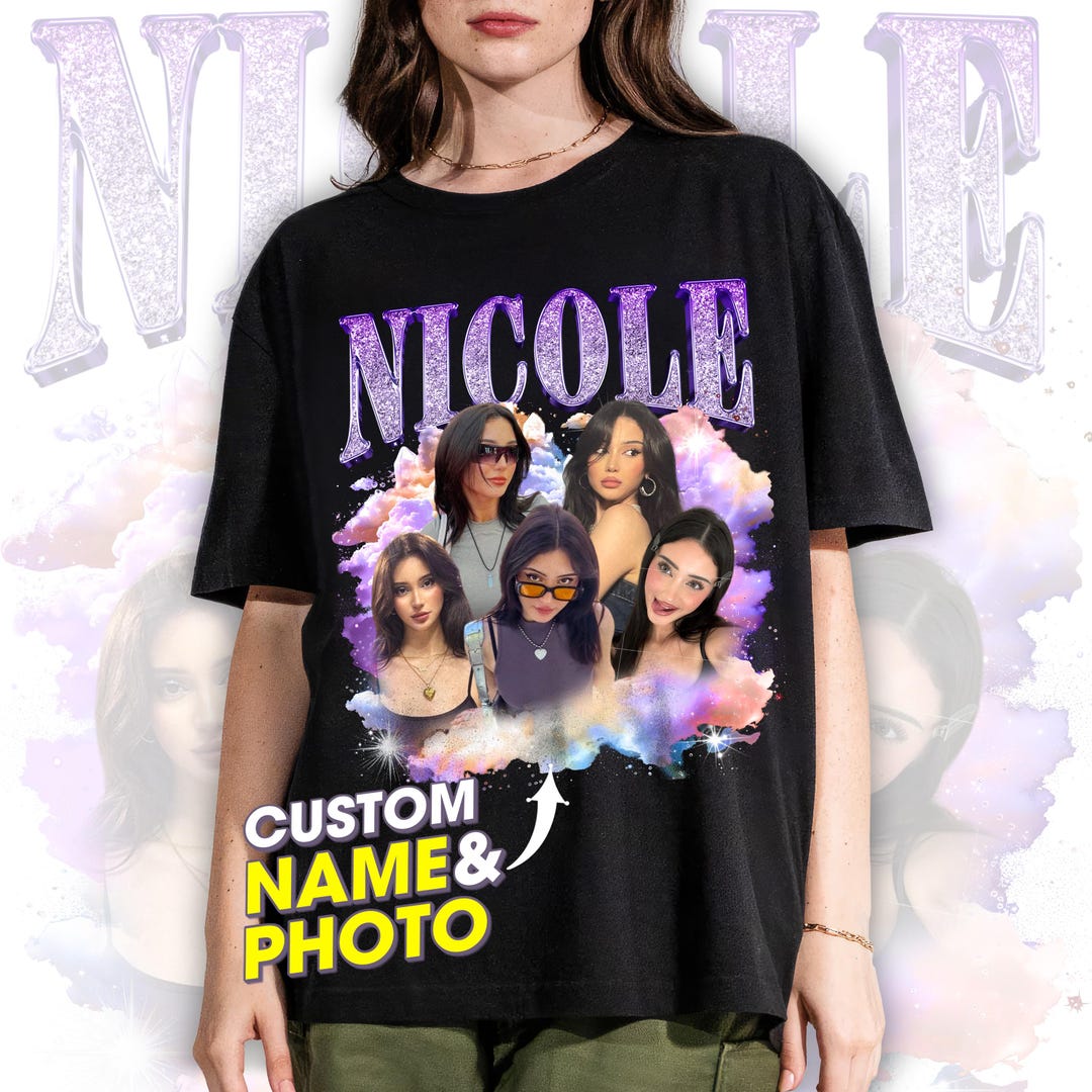 Custom Bootleg Shirt Custom T-shirt With Girlfriend Face Photo Vintage ...