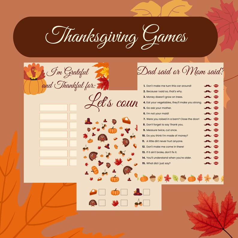 Thanksgiving Game, Thanksgiving Bingo, Thanksgiving Games, Family ...