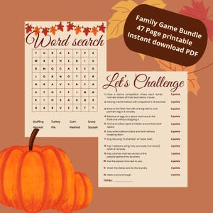 Thanksgiving Game, Thanksgiving Bingo, Thanksgiving Games, Family ...