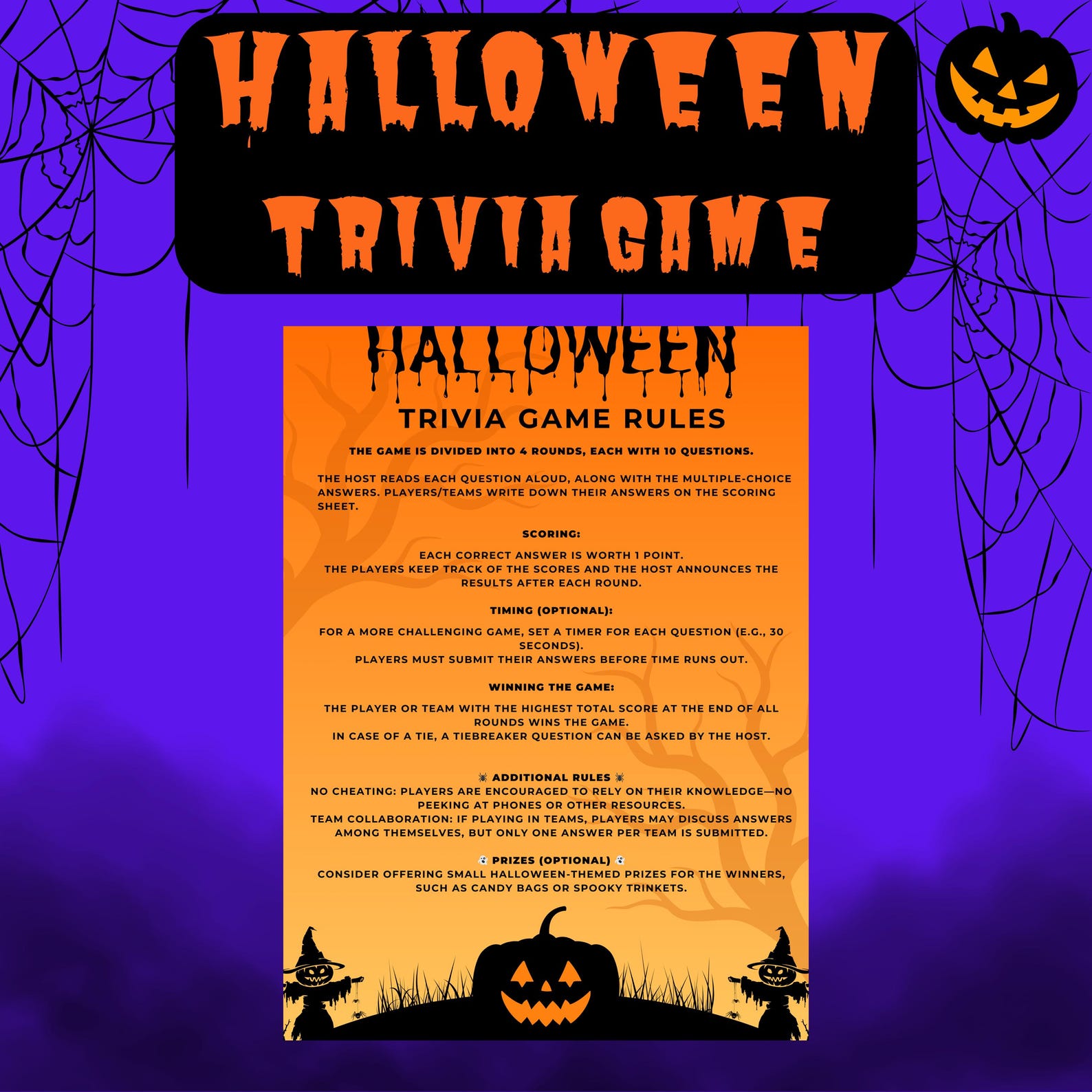 Halloween Trivia, Halloween Games, Halloween Printable, Halloween Party ...