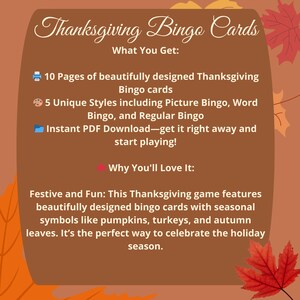 Thanksgiving Bingo, Thanksgiving Game, Fall Printable, Printable Game ...