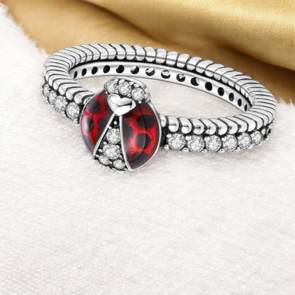 Ladybug Ring - Etsy